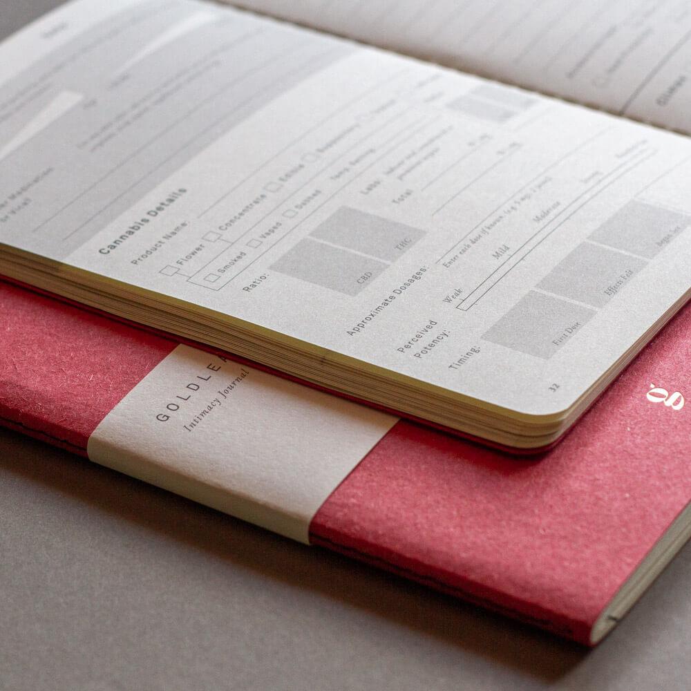 The Intimacy Journal: A Sex + Cannabis Log Book | Goldleaf