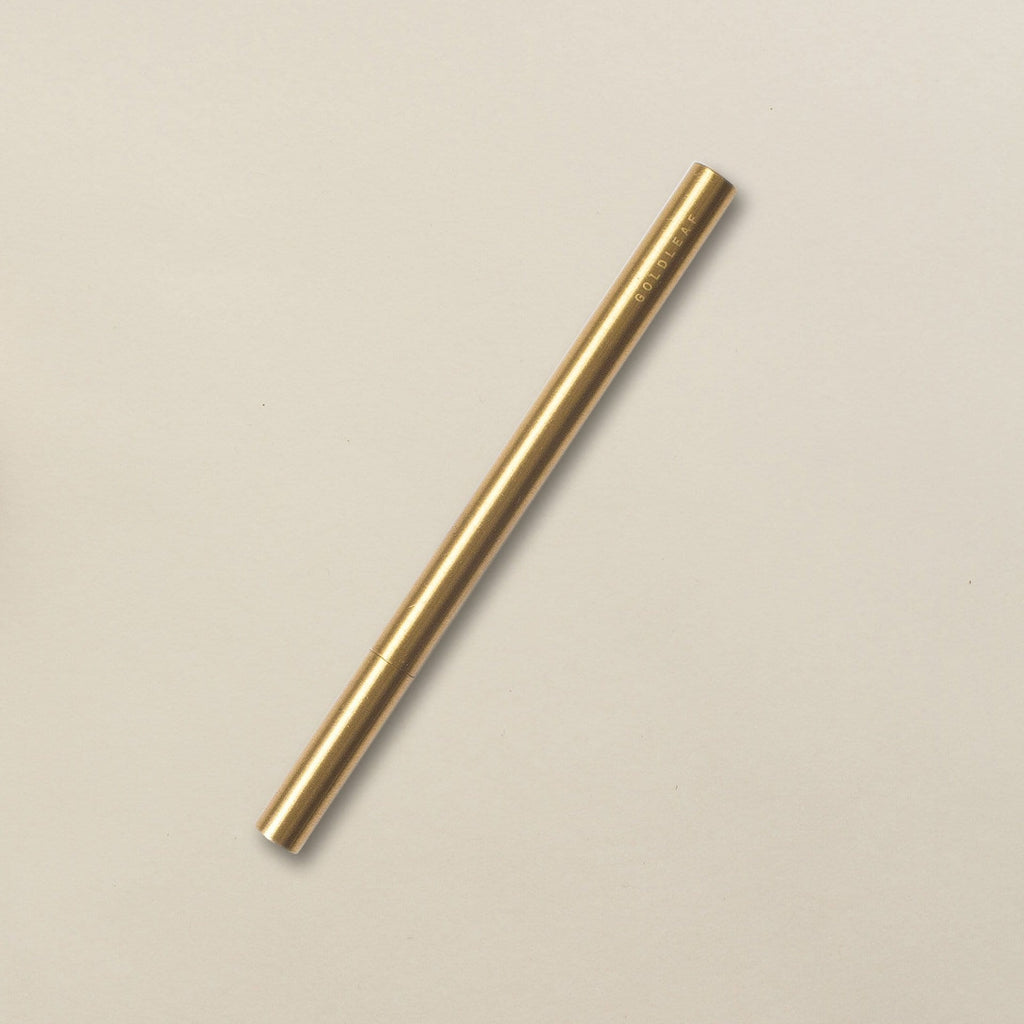 The Lab Pen - Minimalist Brass Writing Device | Goldleaf